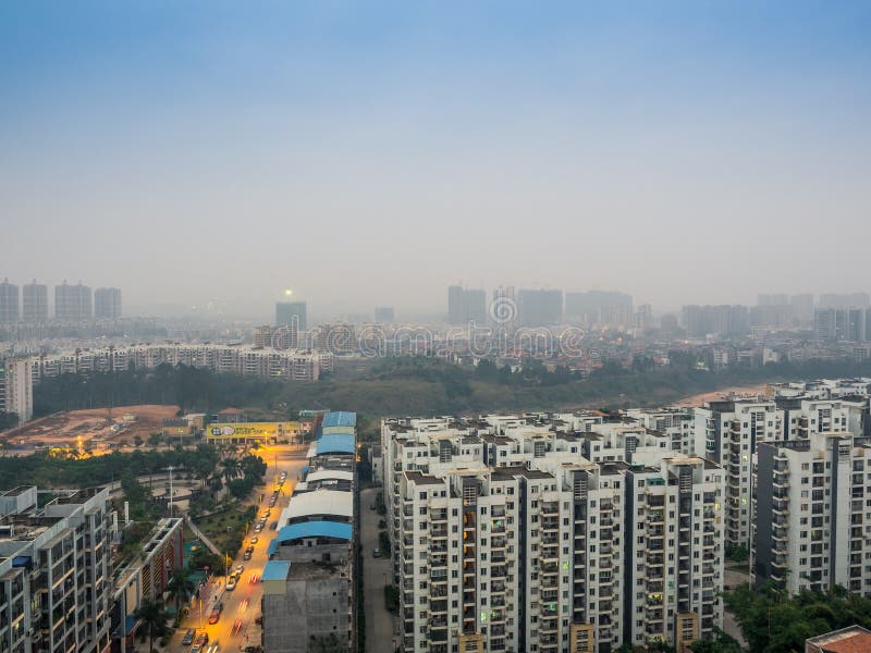 Town Scenery editorial stock image. Image of design, color - 52670409