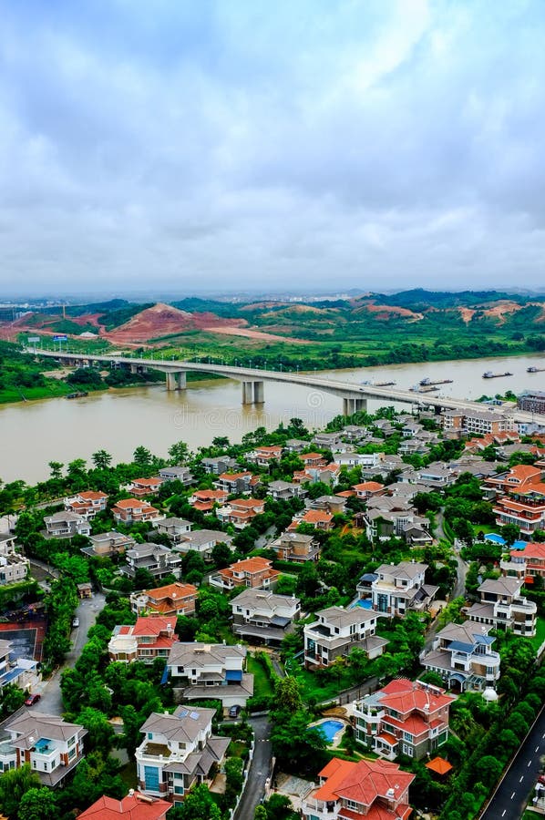 Town Scenery stock photo. Image of nature, landmark, horizon - 52581174
