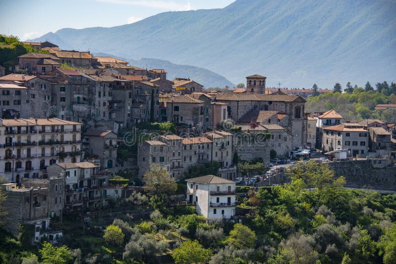 Town of Segni stock photo. Image of europe, mediterranean - 293891484