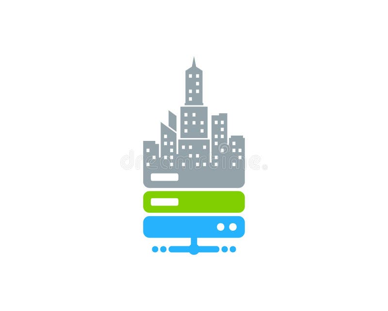 Building Server Logo Icon Design Stock Vector - Illustration of ...