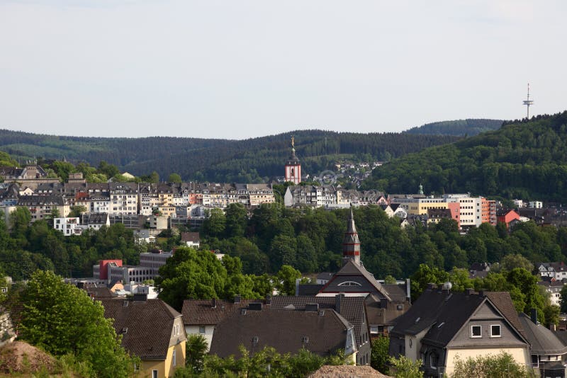 Town Siegen, Germany stock image. Image of german, spring - 24201833