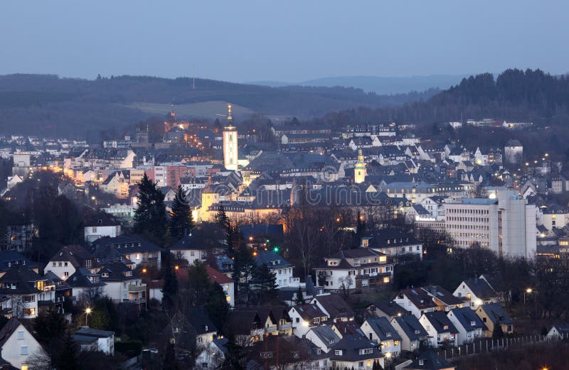 Town Siegen, Germany stock image. Image of street, summer - 20479197