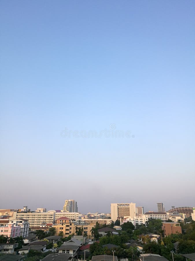 Sky&town stock image. Image of cityscape, nature - 86218455