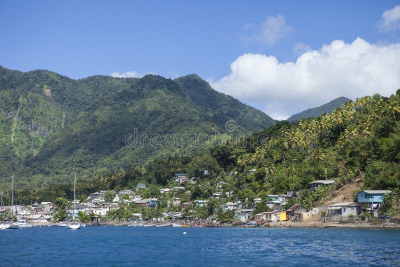 Town of Soufriere, St Lucia Stock Image - Image of travel, houses: 48434221