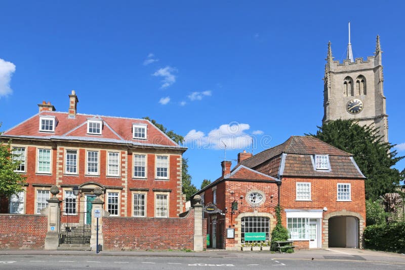 Town Square and Church in Devizes, Wiltshire Editorial Stock Photo ...