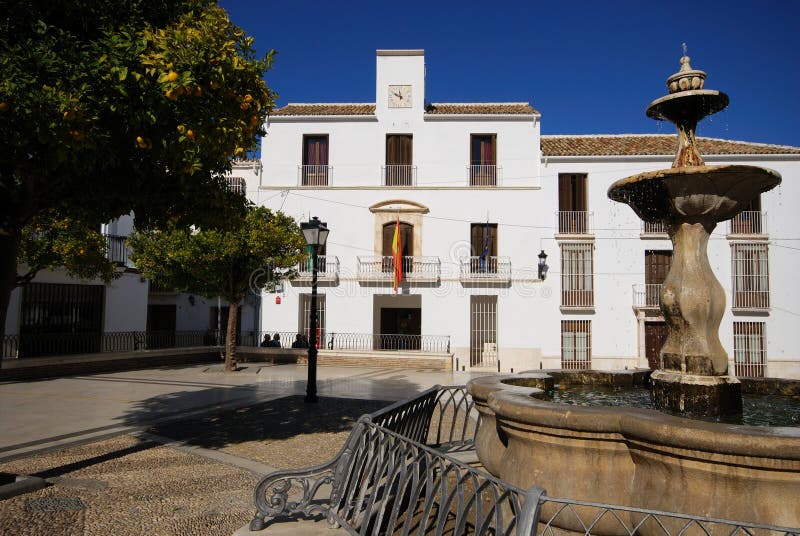 Town Square, Estepa, Spain. Stock Image - Image of seville, spanish ...