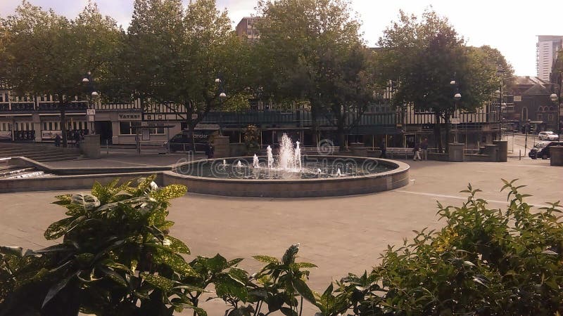 Town Square editorial photography. Image of fountain - 154910002