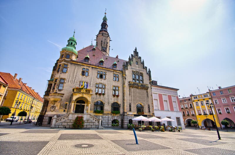 Jawor, Poland. Old Colorful Houses on Rynek Square Stock Image - Image ...