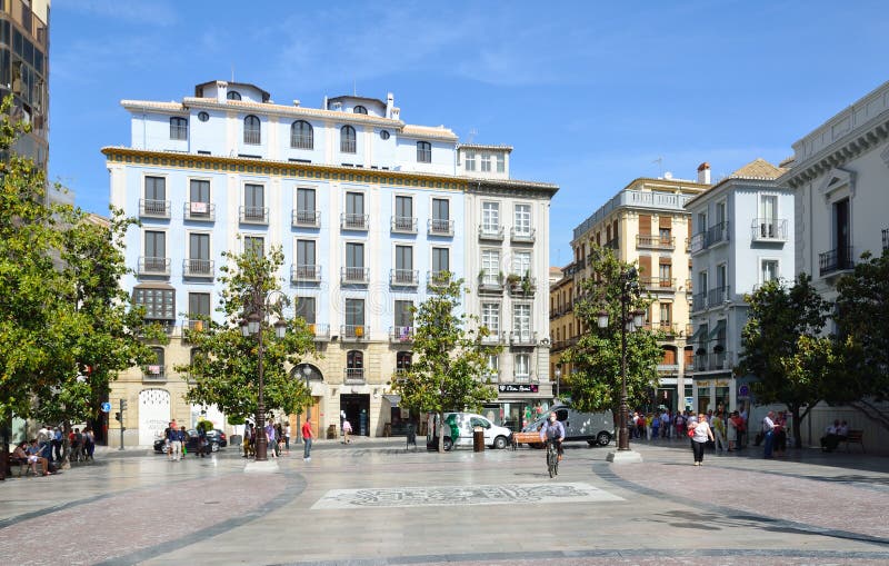 Town Square in Spring Granada Editorial Stock Image - Image of outdoors ...