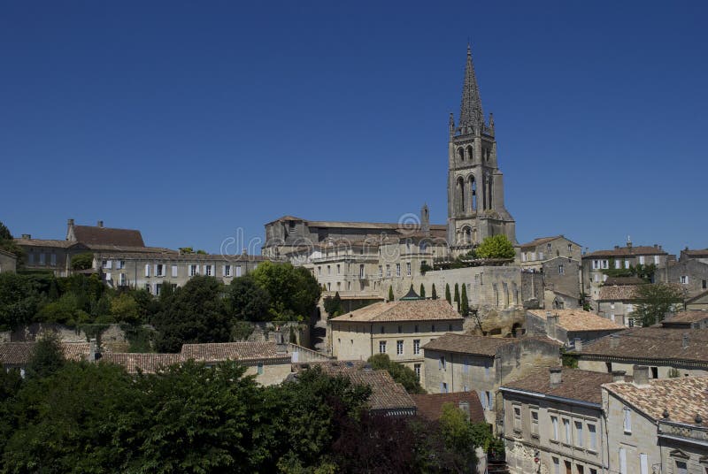 Town of St. Emilion stock photo. Image of village, historic - 15635554