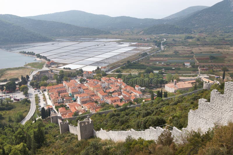 Town Ston stock photo. Image of stone, fortress, evaporation - 23539776