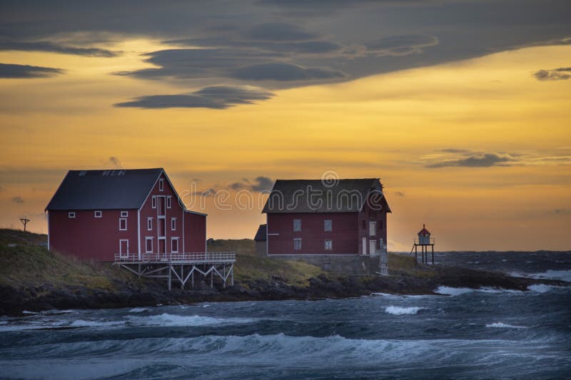 Town of Vardo stock image. Image of coastline, beach - 369273601