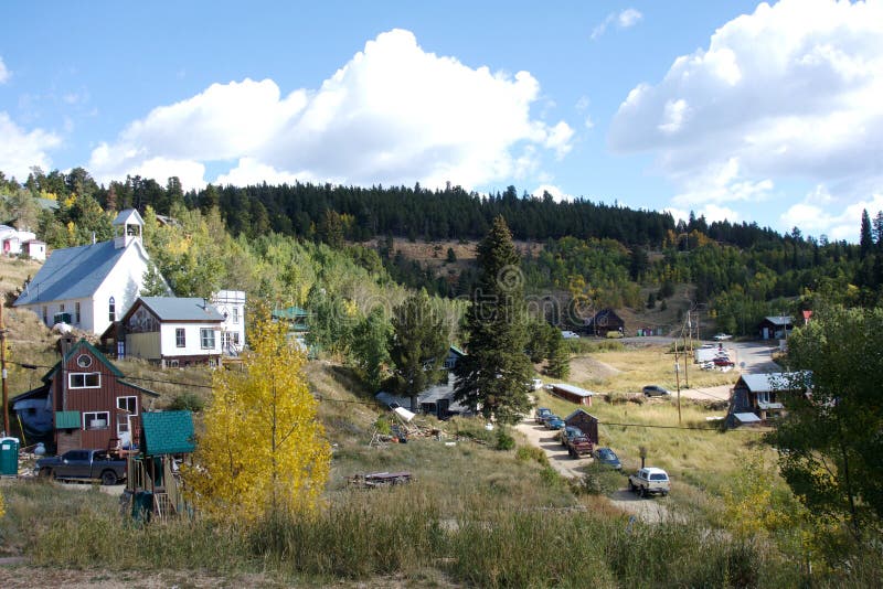 Town of Ward Colorado stock photo. Image of church, rustic - 79568600