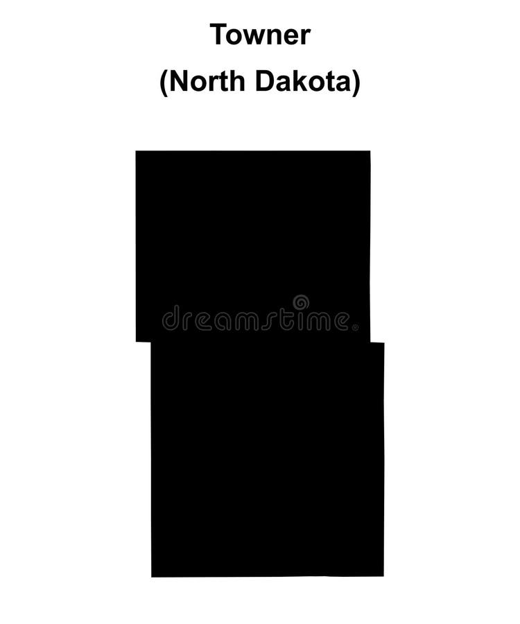 Towner Outline Map Stock Illustrations – 10 Towner Outline Map Stock ...