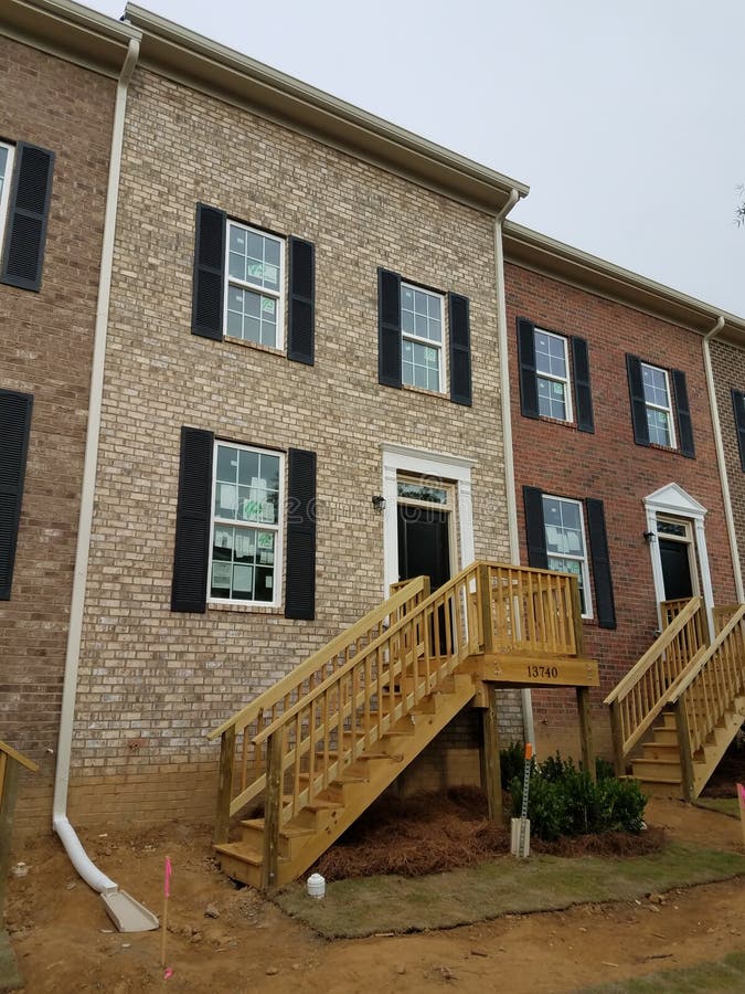 Townhomes Under Construction Editorial Photography - Image of ...