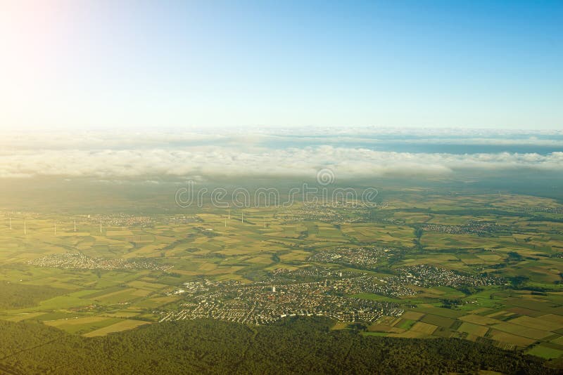 Towns and Fields in Germany. Stock Photo - Image of fields, country ...
