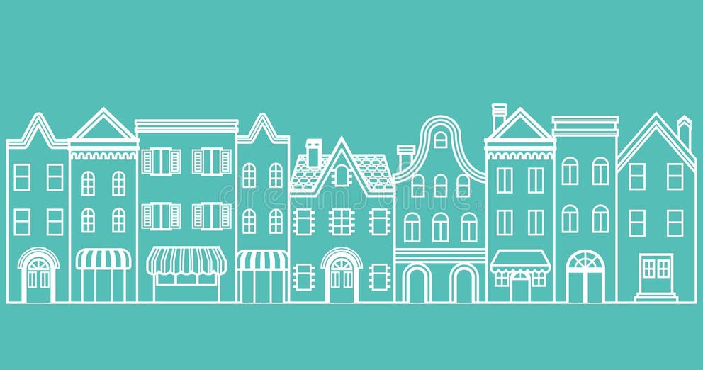 Townscape Stock Illustrations – 5,627 Townscape Stock Illustrations ...