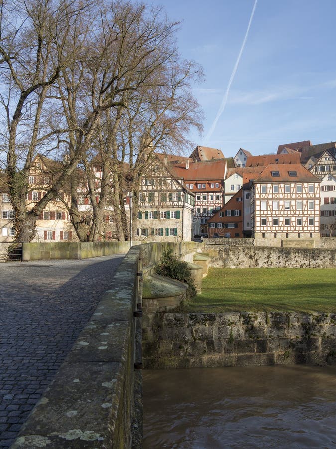 Medieval Townscape of Schwaebisch Hall in Germany Stock Photo - Image ...