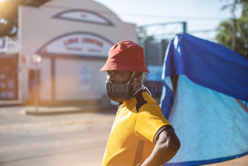 Township life stock image. Image of orange, favela, scarcity - 185699103