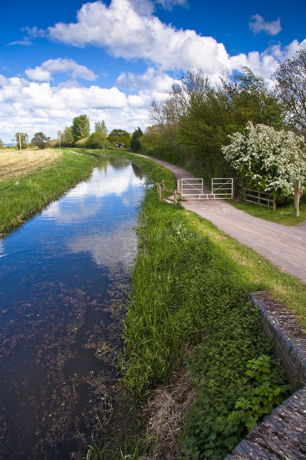 Towpath stock photo. Image of hills, bridgwater, bridges - 9130982