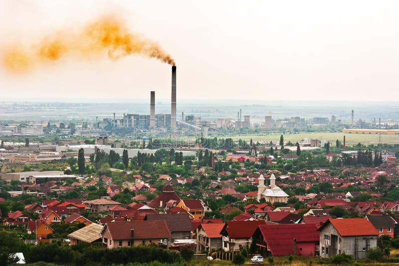 Toxic air above the city stock image. Image of energy - 20728461