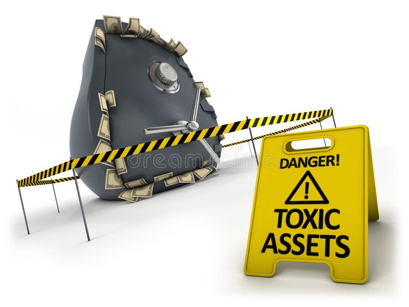 Toxic assets concept stock illustration. Illustration of depression ...