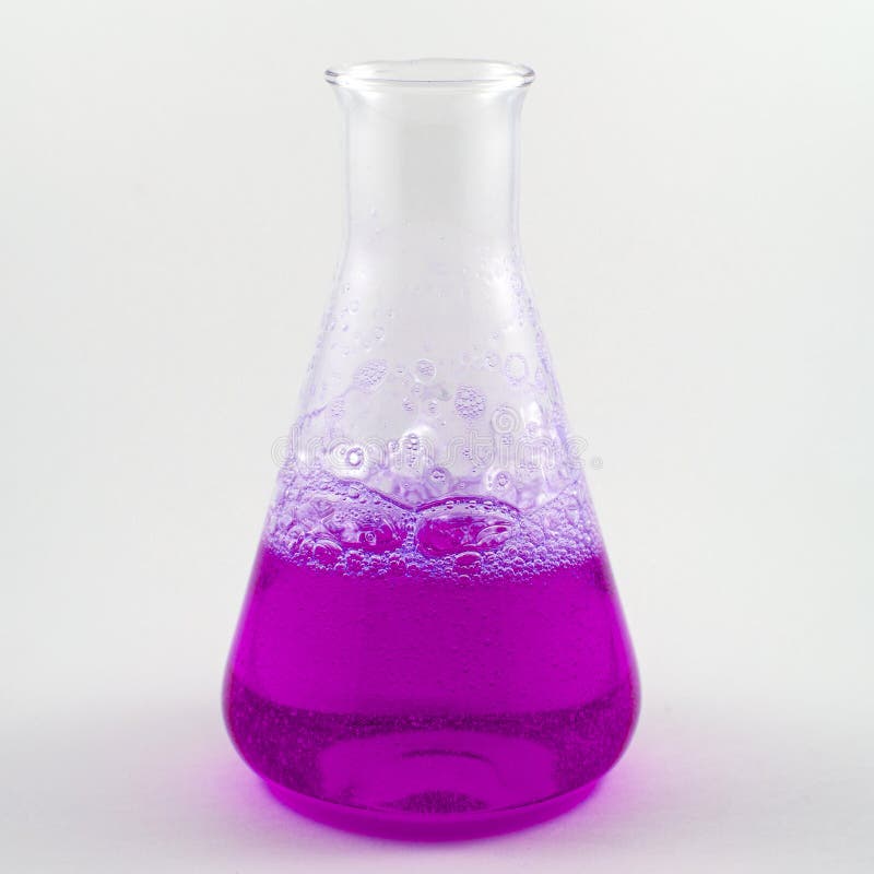 Glass Chemical Flask with Blue Toxic Liquid. Stock Vector ...