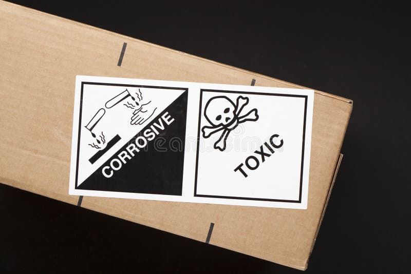 Label corrosive chemicals stock image. Image of expose - 79014631