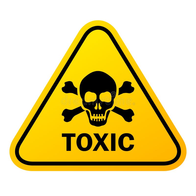 Toxic Chemicals Danger Sign Stock Vector - Illustration of dangerous ...