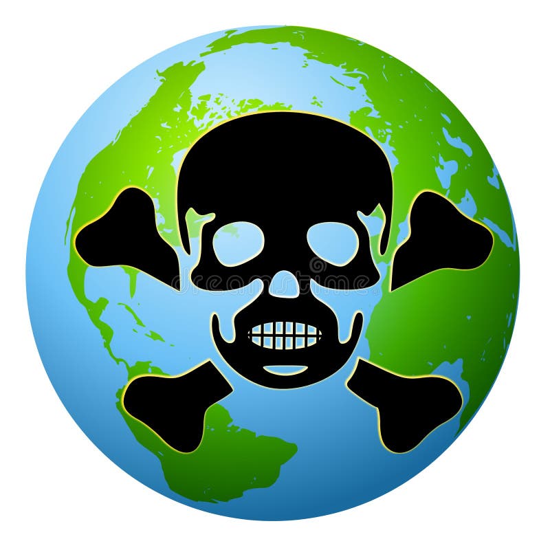 Toxic Earth Syndrome stock illustration. Illustration of ecosystems ...