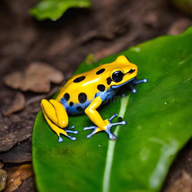 Toxic Elegance the Dart Frog Stock Image - Image of animal, elegance ...