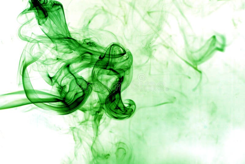 Toxic Fumes Green on a White Background Stock Image - Image of ...