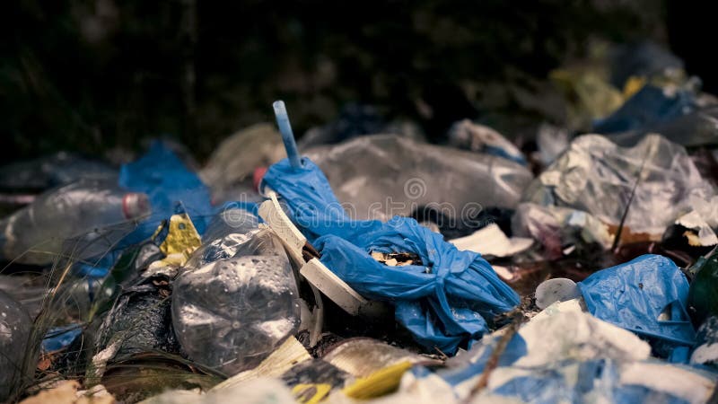 Toxic Garbage Lying on Ground, Problems of Recycling, Environmental ...