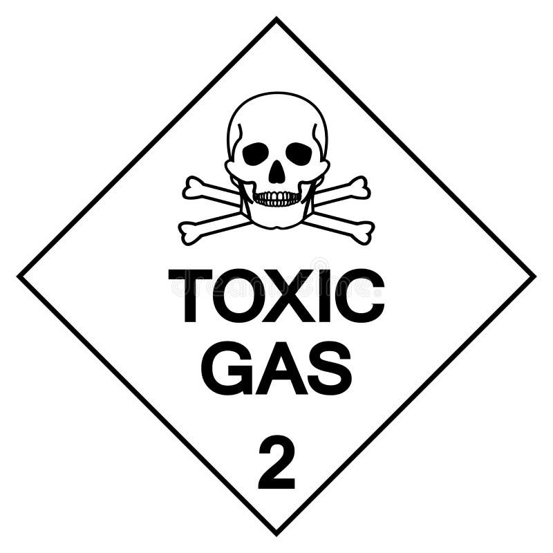 Toxic Gas Label Symbol Sign ,Vector Illustration, Isolate on White ...