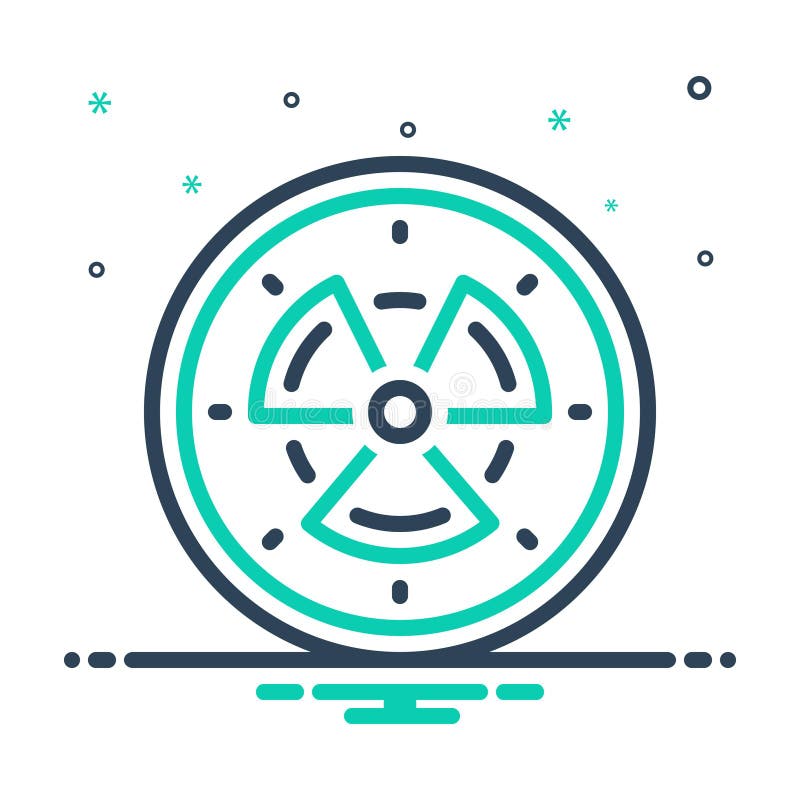 Mix Icon for Toxic, Nuclear and Alert Stock Vector - Illustration of ...