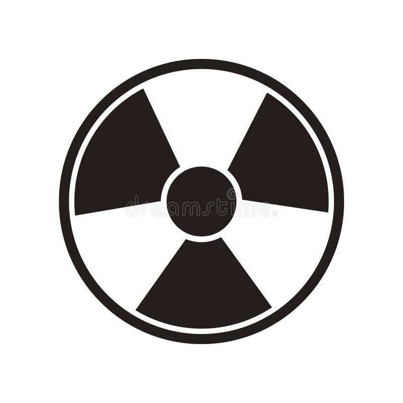 Black White Nuclear Symbol Stock Illustrations – 7,845 Black White ...