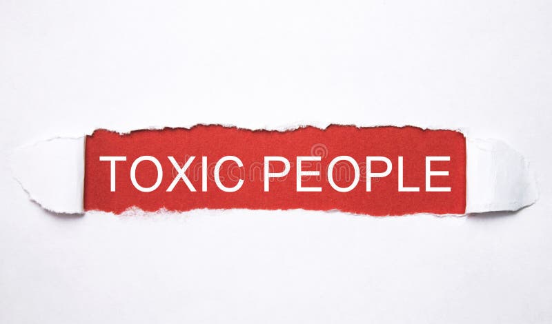Toxic People Text. Business Stock Illustration - Illustration of stress ...