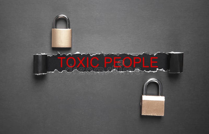 Toxic People Text. Business Stock Illustration - Illustration of ...