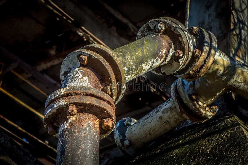 Toxic Pipe stock image. Image of weathered, rust, industry - 55035649