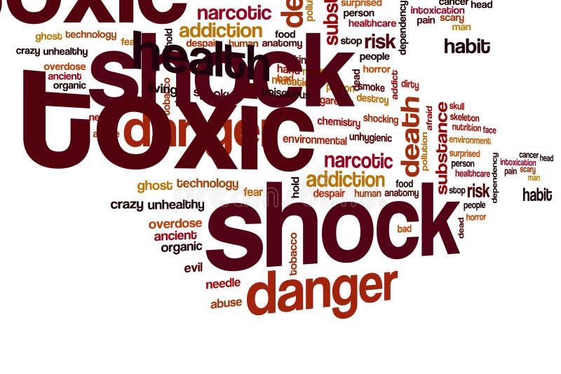 Toxic shock word cloud stock photo. Image of tobacco - 155270324