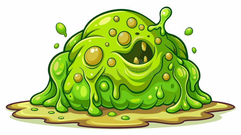Toxic Slime Blob stock illustration. Illustration of toxic - 342999331