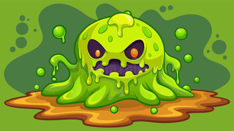 Toxic Slime Blob stock vector. Illustration of liquid - 343757901