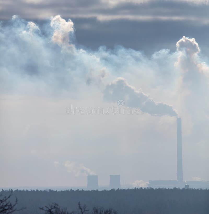Toxic Smoke from Pipes at the Factory Stock Image - Image of ...