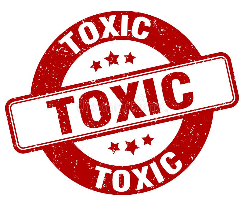 Toxic Stamp. Toxic Label. Round Grunge Sign Stock Vector - Illustration ...