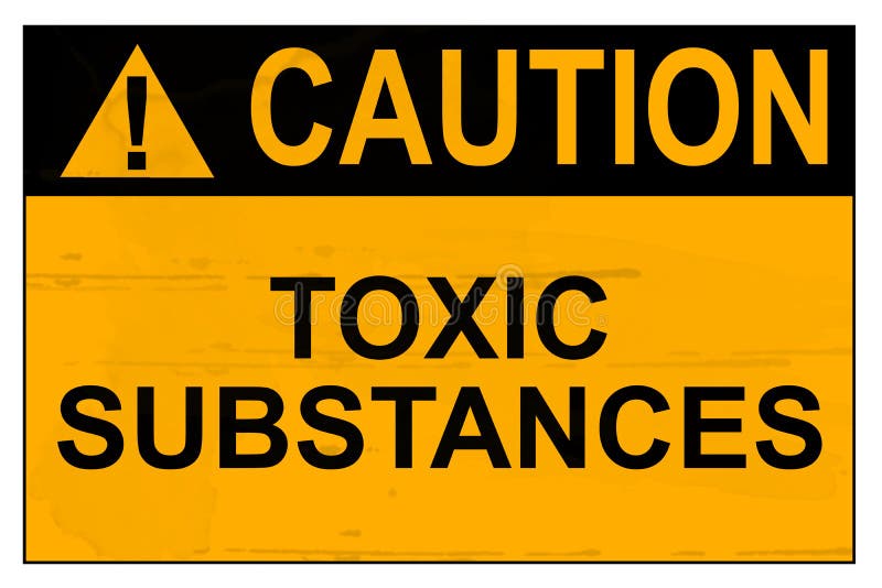 Toxic Substances Caution Sign Isolated Stock Illustration ...