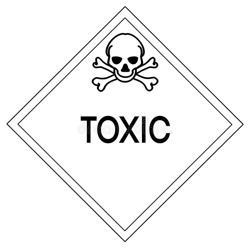 Toxic Symbol is Used To Warn of Hazards Stock Illustration ... Toxic Symbol is Used To Warn of Hazards Stock Illustration ...