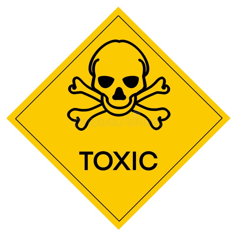 Toxic Symbol is Used To Warn of Hazards Stock Illustration ... Toxic Symbol is Used To Warn of Hazards Stock Illustration ...