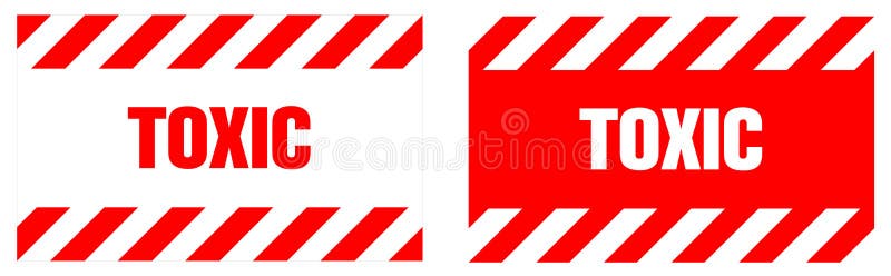 Toxic warning sign. stock vector. Illustration of system - 208259252