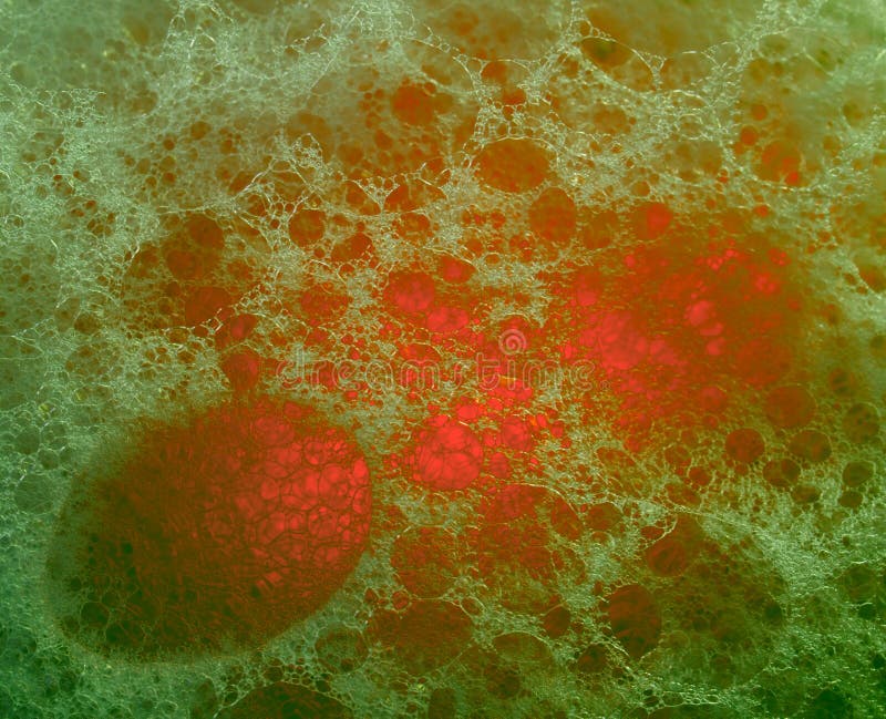 Toxic Waste Bubbles Glowing Red Stock Image - Image of garbage ...