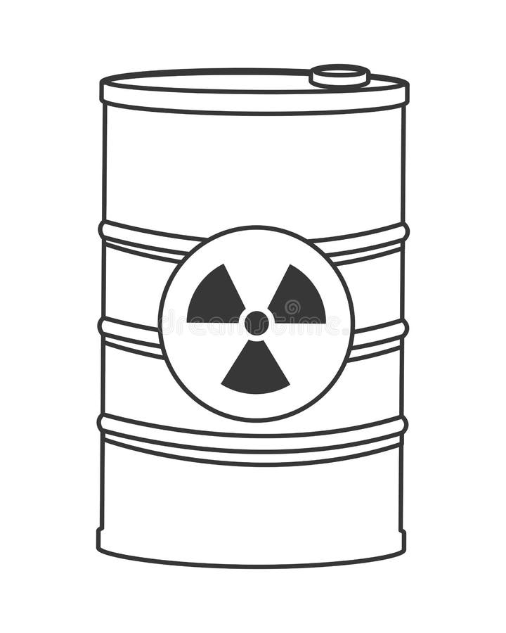 Toxic Waste Contamination on Water Icon Stock Illustration ...
